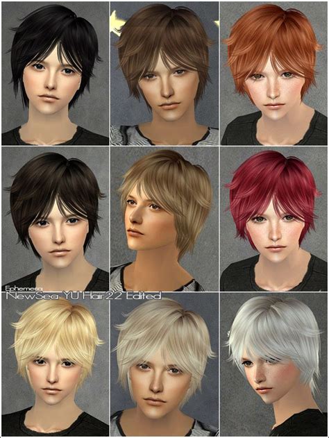Coolsims Male Hair 27 Peggy Free Hair 090601 Newsea Male Hair 22 Edited