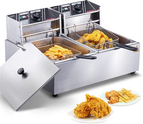 Vevor Commercial Deep Fryer Dual Tank 3000w Electric