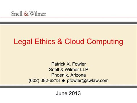 Legal Ethics And Cloud Computing Pdf