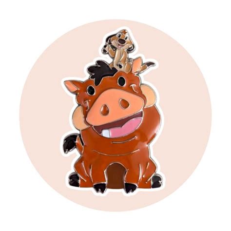 Disney Accessories Lion King Disney Pin Chibi Timon And Pumbaa