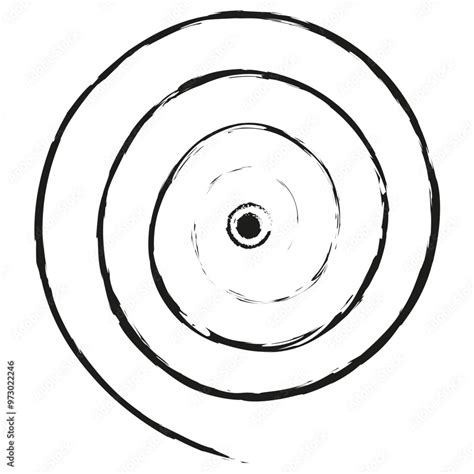 Simple Black Abstraction Of Typhoon In China Vietnam And Thailand Eye Of Typhoon Isolated White