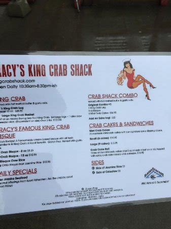 Tracys King Crab Shack Juneau Menu Prices And Restaurant Reviews