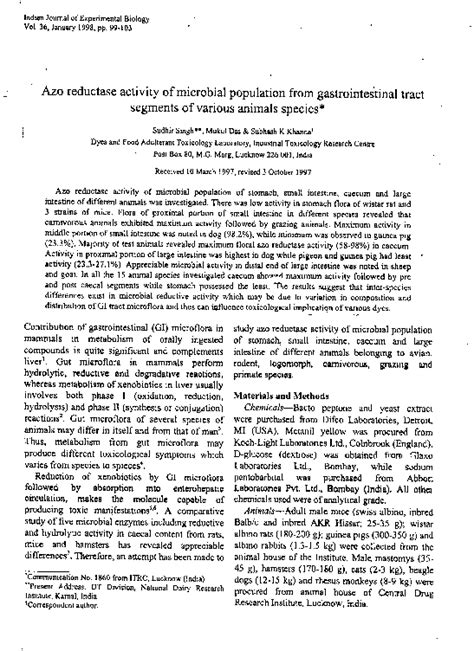 Pdf Azo Reductase Activity Of Microbial Population From
