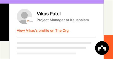Vikas Patel Project Manager At Kaushalam The Org