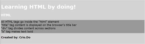 Crio Bytes Html And Css Criodo Project Based Learning Platform For Developers