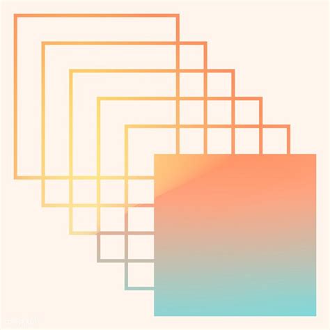 Colorful Gradient Rectangle Vector