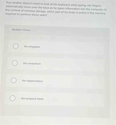 Solved Your Brother Doesnt Need To Look At His Keyboard While Typing