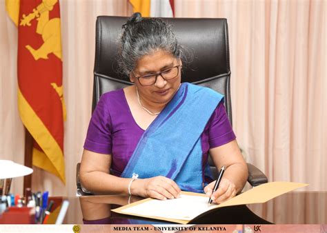 Uok Today Cadre Chair And Senior Prof Nilanthi De Silva Was Appointed
