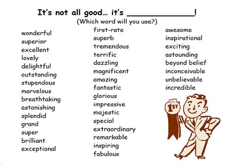 Inappropriate Synonyms That Belongs To Adjectives