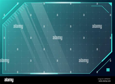 Hud Digital Futuristic User Interface Square Vertical Frame Sci Fi High Tech Screen Game Menu