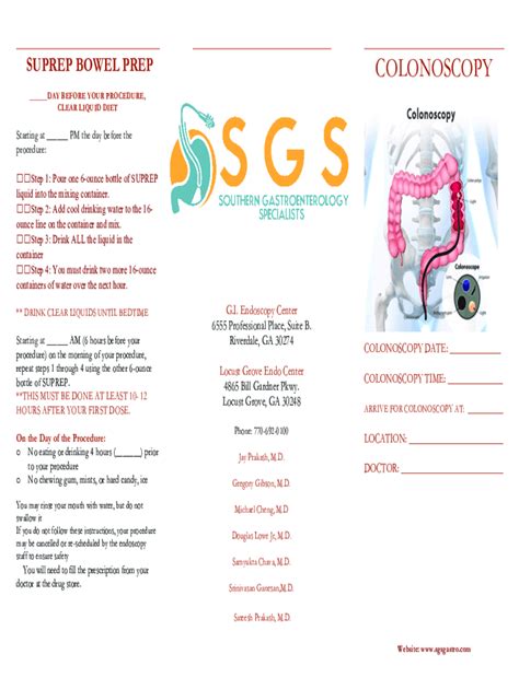 Fillable Online How To Prepare For Your Colonoscopy Using Suprep Bowel Fax Email Print