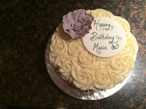 A Sweet Rosette Birthday Cakes By Caralin