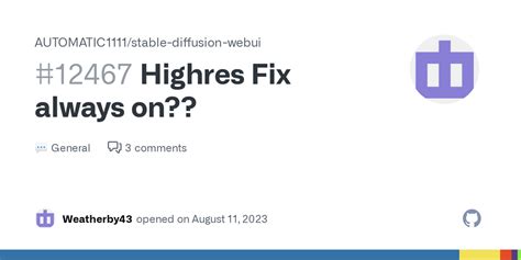 Highres Fix Always On AUTOMATIC Stable Diffusion Webui