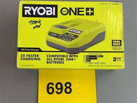 Ryobi 18v Fast Charger In Box Earls Auction Company