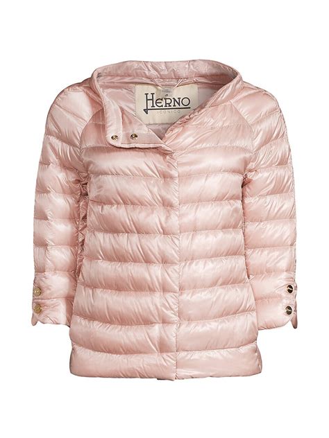 Herno Iconico Elsa Quilted Down Jacket Candy Editorialist