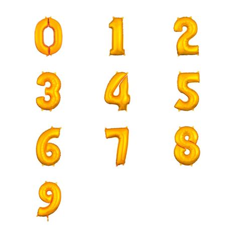 Balão 40 Polegadas Número Dourado Metalizado 101 Cm Cromus Miess