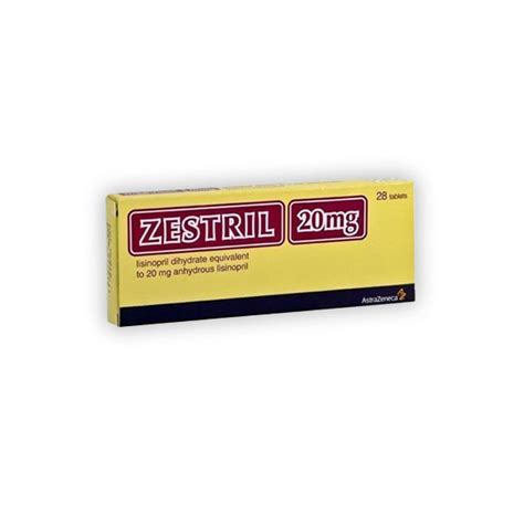 Zestril Lisinopril Dihydrate 20mg Tablet 1s Price In The Philippines