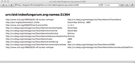 Lsid Metadata In Web Browser Resolving The Lsid Download