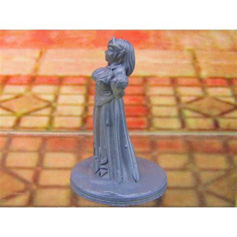 Dark Elf Cleric Female W Flail And Spell Mini Miniature Figure 3d