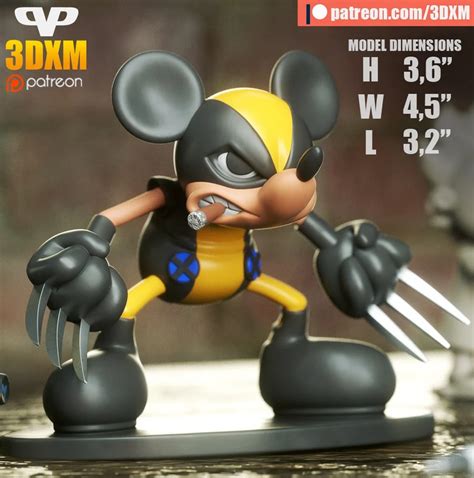 Wolverine Mickey Chibi Free High Quality Models