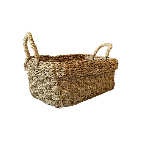 Envira Rectangular Seagrass Basket Comeo Home