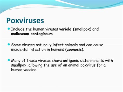 Poxviruses Ppt Infectious Diseases Diseases And Conditions