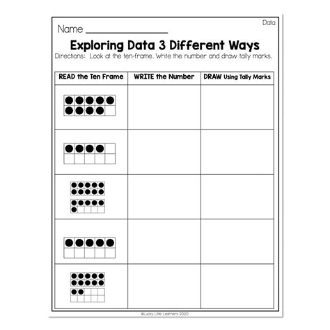 2nd grade math worksheets data and graphing data exploring data 3