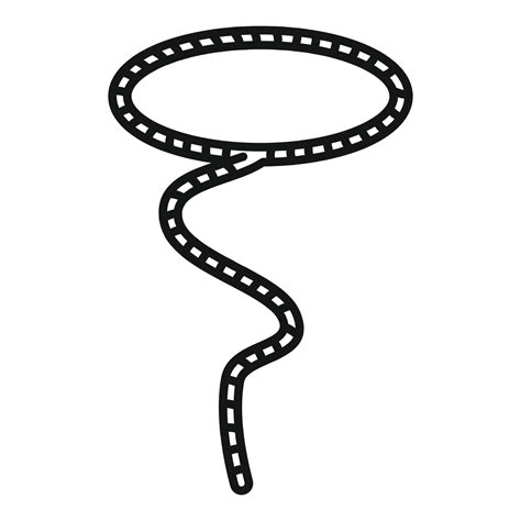 Decoration Lasso Icon Outline Vector Circle Knot 21412102 Vector Art At Vecteezy