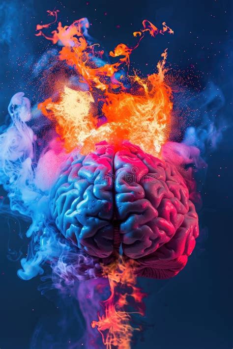Creativity Concept With A Brain Exploding In Colors Mind Blown Concept Creativity Concept With A Brain Exploding In Colors Mind Blown Concept