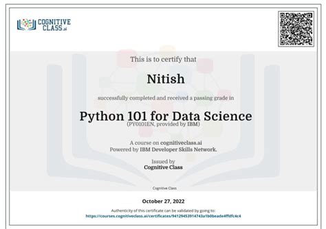 Im Happy To Share That Ive Obtained A New Certification Python For Data Science From Ibm