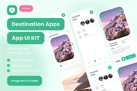 Interface Utilisateur Du Kit D Interface Utilisateur De L Application Mobile De Destination