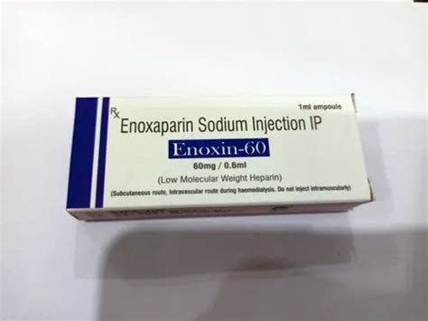 Enoxin 60 Enoxaparin Sodium Injection Ip 60 Mg At Rs 64191piece In
