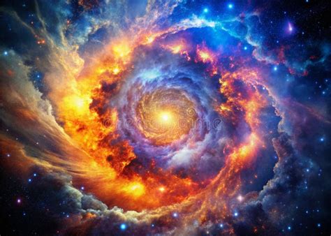 Unveiling The Aftermath Of A Cosmic Explosion A Macro View Of Galactic Debris In Space Stock