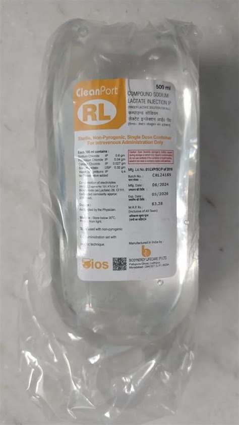 Liquid 500ml Rl Iv Fluids At ₹ 21 Bottle In Motihari Id 2856183274012
