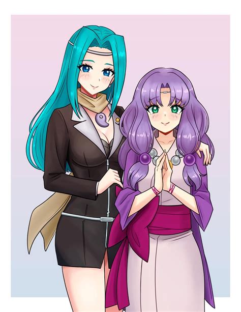 Florina And Fiora As The Fey Sisters From Ace Attorney Commission By