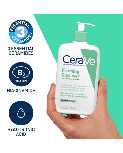 Foaming Gel Cleanser For Normal To Oily Skin Cerave