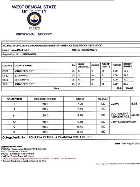Bsc Marksheet Pdf Academia Student Assessment And Evaluation