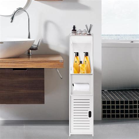 Floor Standing Bathroom Shelves Priano 1 Drawer 1 Door Freestanding