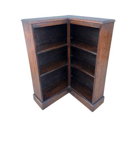 000911rare Vintage Oak Corner Bookcase Oak Bookshelves Sold