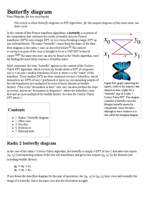 Butterfly Diagram Wikipedia Pdf Discrete Fourier Transform Fast Fourier Transform