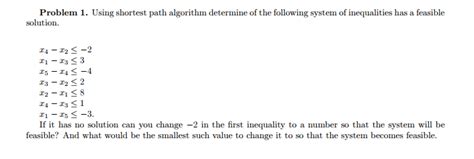 Solved Problem Using Shortest Path Algorithm Determine Of Chegg