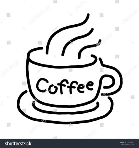 Coffee Black And White Clip Art