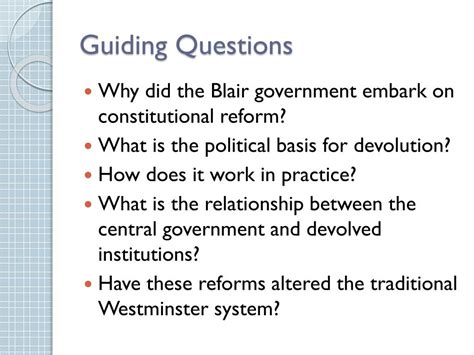 Ppt Unit 8 Constitutional Reform And Devolution Powerpoint Presentation Id 1556178