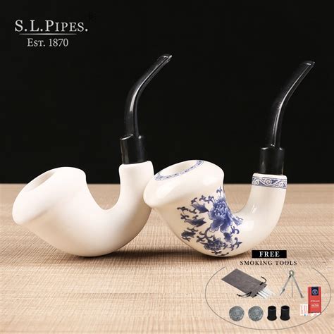 Clay Pipe Tobacco Pipe Handcrafted Ceramic Pipe Ceramic Pipe Smoking