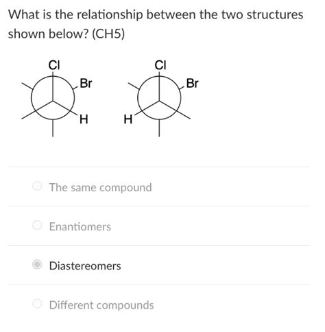 Solved What is the relationship between the two structures | Chegg.com