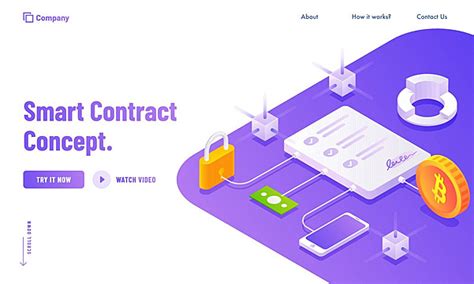 Blockchain Flat Concept Vector Illustration Block Icon Conceptual