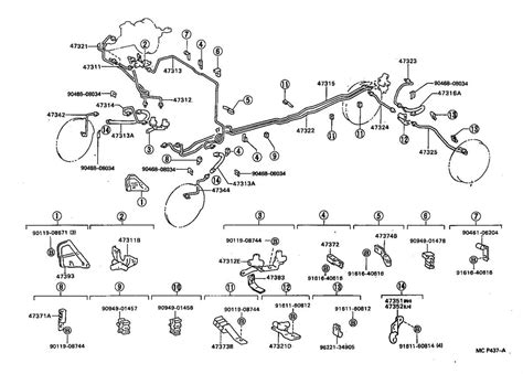 Visualization Of Toyota 4runner Brake Parts Schematic