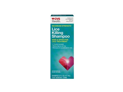 Cvs Health Maximum Strength Lice Killing Shampoo 6 Fl Oz177 Ml