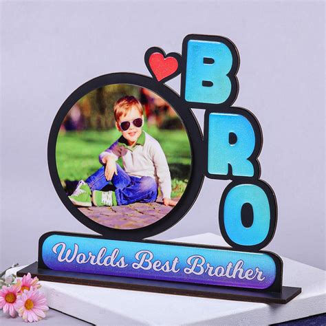 World Best Bro Resin Art Frame Winni