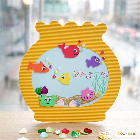 어항 꾸미기 차이의 놀이 아이들을위한 Diy 어린이집 프로젝트 어린이를 위한 공예